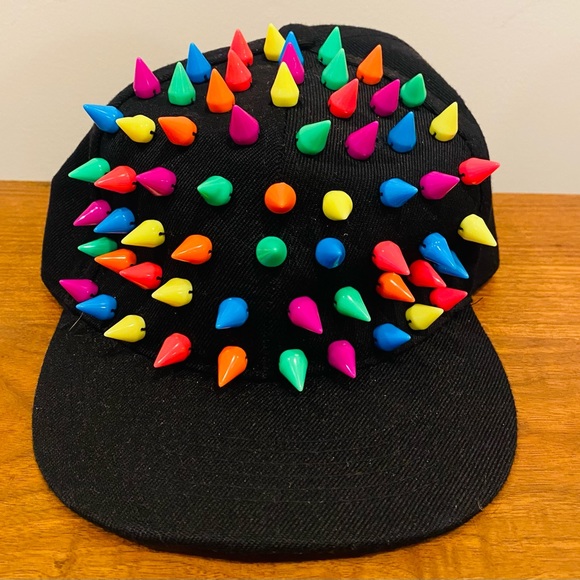 Accessories | Street Style Trendy Rivet Baseball Cap Unisex Flat Brim ...